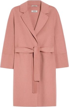 Max Mara Femme, Manteaux, Rose, Taille: 42 FR Arona Manteau court en laine double face