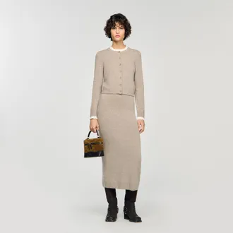 Sandro Sac TANGOLINO vanity en cuir et su&egrave;de