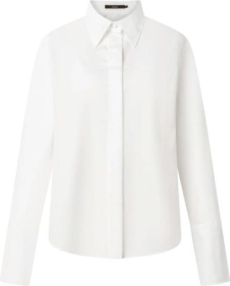 Windsor Femme, Blouses et Chemises, Blanc, Taille: 38 FR Chemise-blouse en coton popeline
