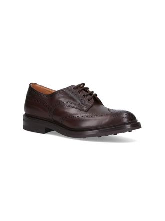 Trickers Mens Flat Shoes Brown Upper: Leather