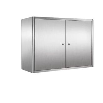 Generic Werkstatt H&auml;ngeschrank mit T&uuml;ren 304 Edelstahl K&uuml;chenh&auml;ngeschrank Gro&szlig;er Stauraum Verstellbare Einlegeb&ouml;den Mehrzweckschrank f&uuml;r Esszimmer, Badezimmer