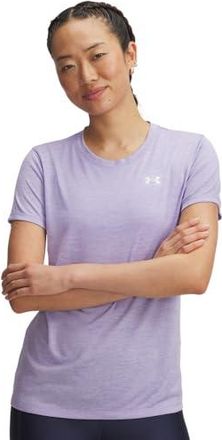 Under Armour T-shirt Tech Twist à manches courtes pour femme, (538) Transparent/Blanc, Taille XS