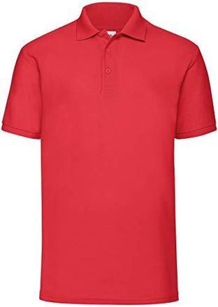 Fruit Of The Loom 65/35 Pique Polo - Polo - Homme, Rouge, 3X-Large