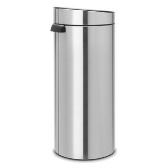 Brabantia 115462 Touch Bin New mit herausnehmbaren Kunststoffeinsatz, 30 L, Edelstahl, matt steel fingerprint proof, 32.8 x 32.8 cm