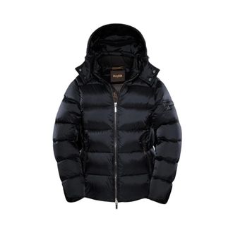 Moorer Homme, Vestes, Bleu, Taille: 4XL Blouson Bomber Boudin en Duvet de Canard Matelass&eacute;