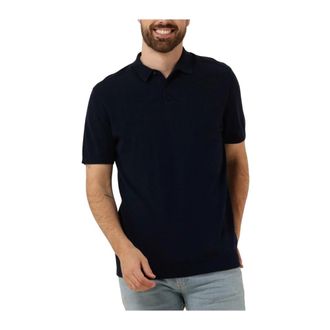 Selected Marineblauer Strickpolo - - Tops - Herren - Blau - 2XL