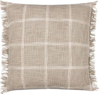 furn. Yard Hof Beni &Uuml;berpr&uuml;fen Sie die 100% ige Baumwollkissenabdeckung, Stone/Natural