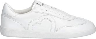 Love Moschino Femme, Chaussures, Blanc, Taille: 41 EU Baskets en cuir
