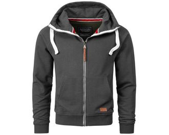 Alessandro Salvarini Sweatjacke A. Salvarini Herren Sweatjacke AS192 Sweatjacke mit zwei farbigem Rei&szlig;verschluss
