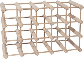 Aranáz 7001 Weinregal aus Buchenholz, 20 Flaschen, 55,5 x 27,5 x 34 cm