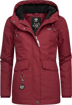 Ragwear Damen warme Winterjacke wasserdicht Jazmin Remake II Intl. Wine Red22 Gr. XXL