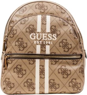 Guess Femme, Sacs, Beige, Taille: ONE Size Manhattan II Large Backpack