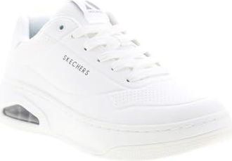 Skechers Baskets Basses Uno Court pour Homme, Blanc, 42.5 EU
