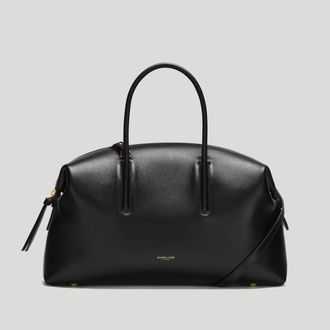 DeMellier The Midi Stockholm Noir Grain Fin DeMellier