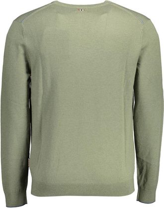 Napapijri Logo-Embroidered Wool Sweater - Green