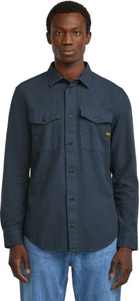 G-Star Mens Marine Slim Long Sleeve Shirt, Blau (dk Patriot Blue gd D24963-D454-H416), L