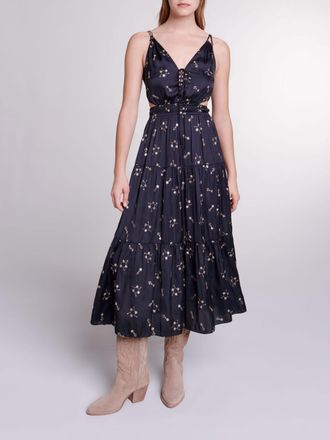 Maje Besticktes Kleid Mit Pailletten - Schwarz - Gr&ouml;&szlig;e 40 - Maje