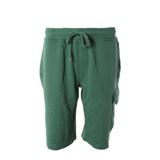 C.P. Company Cotton Fleece Shorts - - Shorts - Herren - Gr&uuml;n - L