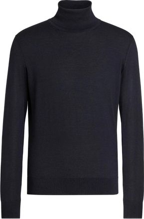 Ermenegildo Zegna Homme, Pulls, Bleu, Taille: 3XL Cashseta Turtleneck
