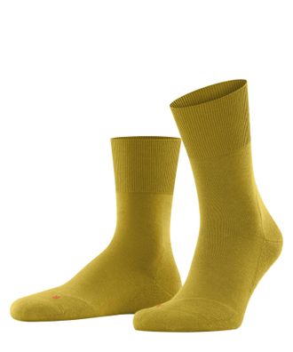 Falke Unisex Socken Run U So Baumwolle Funktionsmaterial einfarbig 1 Paar, Gelb Mimosa 1265, 37-38