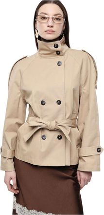 Imperial Femme, Manteaux, Beige, Taille: 42 FR Blazer court crois&eacute;