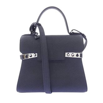 Delvaux Pre-owned Tempete Crispy Calf Bag - Femme - Pre-owned - Bleu - Taille: ONE Size