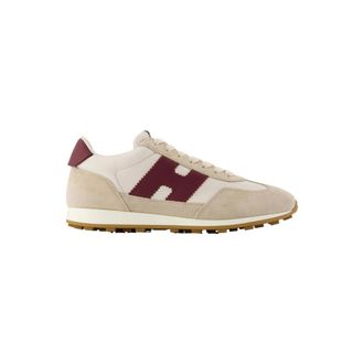 Hogan H727 Allacciato H Baskets - Femme - Chaussures - Beige - Taille: 39 EU