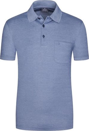 Ragman Glattes Poloshirt mit Brusttasche und Logo-Stickerei in