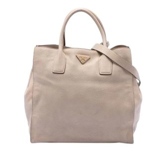 Prada Sacoche Pre-owned - Femme - Pre-owned - Beige - Taille: ONE Size