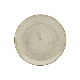 CREATABLE CreaTable Vintage Nature Speiseteller 25cm Porzellan, handgemalt, gesprenkelt, schlamm