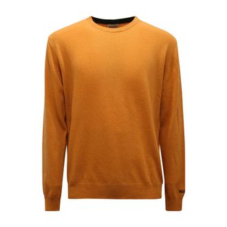 Woolrich Homme, Pulls, Jaune, Taille: L M9829 Maglione Wool Sweater