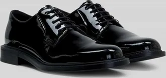 HUGO BOSS Schn&uuml;rschuhe aus Rindsnappa mit Lackoptik