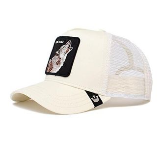 Goorin Brothers The Lone Wolf White A-Frame Adjustable Trucker Cap - One-Size