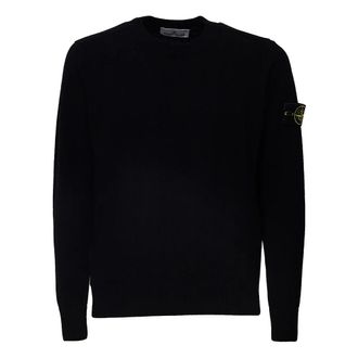 Stone Island Pullover mit Rundhalsausschnitt - - Knitwear - Herren - Schwarzk - XL