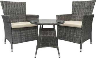 Clp Sitzgruppe Fireda grau-meliert