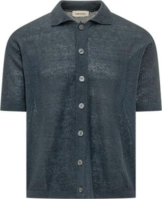 ATOMOFACTORY Atomofactory, Homme, Chemises, Bleu, Taille: L Camicia Punto Flott