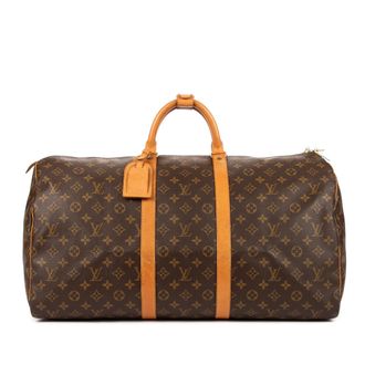 Louis Vuitton Crossbody Bags - Keepall 55 - Gr. unisize - in Braun - f&uuml;r Damen