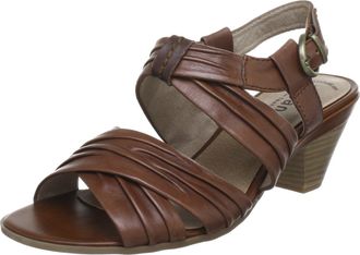 Jana Damen Fashion Sandalen, Braun (NUT/Cafe 447), 40.5 EU