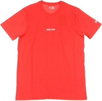 New Era Fire Red/White Essential Tee - - Tops - Herren - Rot - M