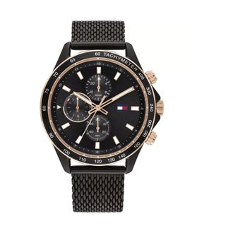 Tommy Hilfiger Homme, Accessoires, Noir, Taille: ONE Size Montre Miles