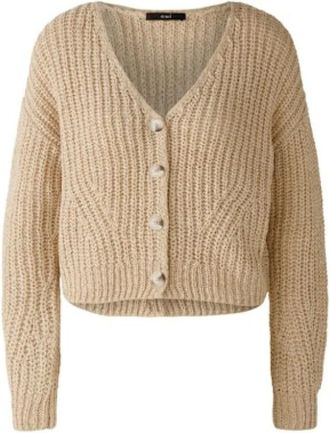 Oui Damen, Strickwaren, Beige, XLGröße