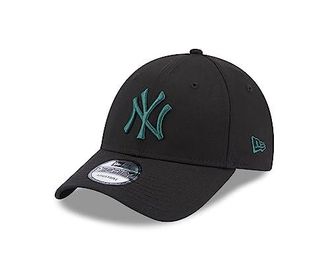 New Era New York Yankees - - Kappe Basecap Cap - 9Forty Strapback - Schwarz gr&uuml;n - NY-Logo - One-Size