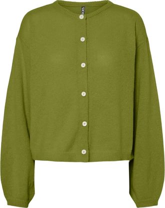 Pieces Pcida Ls O-Neck Knit Cardigan Noos Bc
