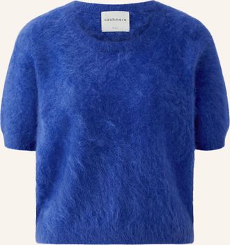 Oui Cashmere-Pullover blau