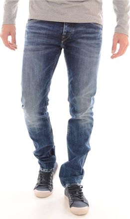Pepe Jeans London Herren Jeans Cash - Regular Fit - Blau - Streaky Stretch Medium W28-W40 98% Baumwolle, Gr&ouml;&szlig;e:32W / 32L, Farbvariante:Streaky Stretch Medium Z23