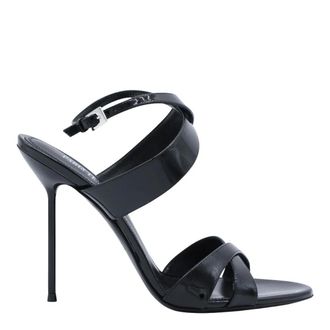 PARIS TEXAS Sandalen - High-Heeled Black Sandals With Straps - Gr. 37,5 (EU) - in Schwarz - f&uuml;r Damen