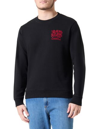 Replay Herren M3072 Sweatshirt, 098 Black, S