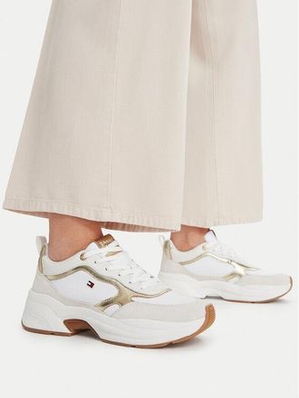 Tommy Hilfiger Sneakers Th Chunky Runner Metallic FW0FW09204 &Eacute;cru