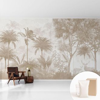Tulup Newroom Tapete Dekorative Vliestapete Mit Kleber Modern F&uuml;r Wohnzimmer Schlafzimmer Tropische Landschaft 416x254 Cm