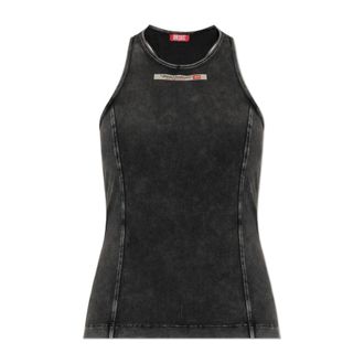 Diesel Irene-Dnm Top - - Tops - Damen - Schwarzk - L
